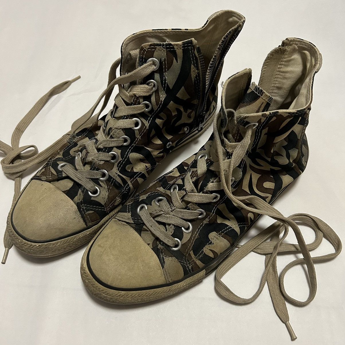 Japanese Brand × Number (N)ine Number Nine Tribal Camo Sneaker | Grailed