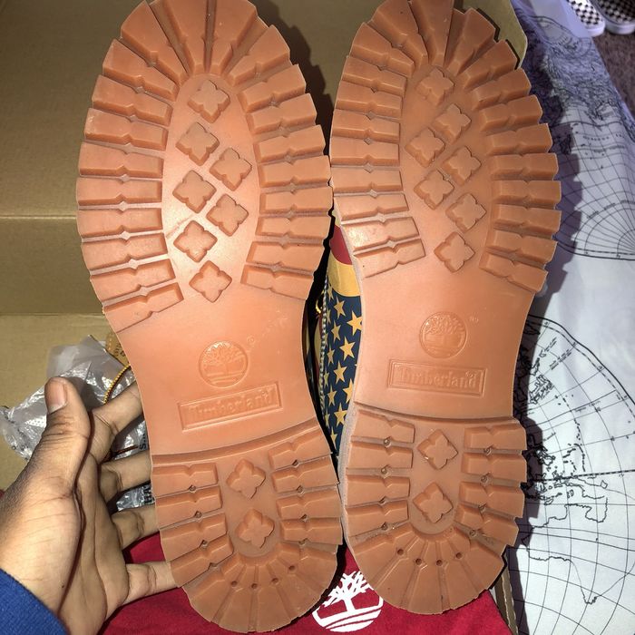 Supreme Supreme Wheat Timbs Stars And Stripes | Grailed