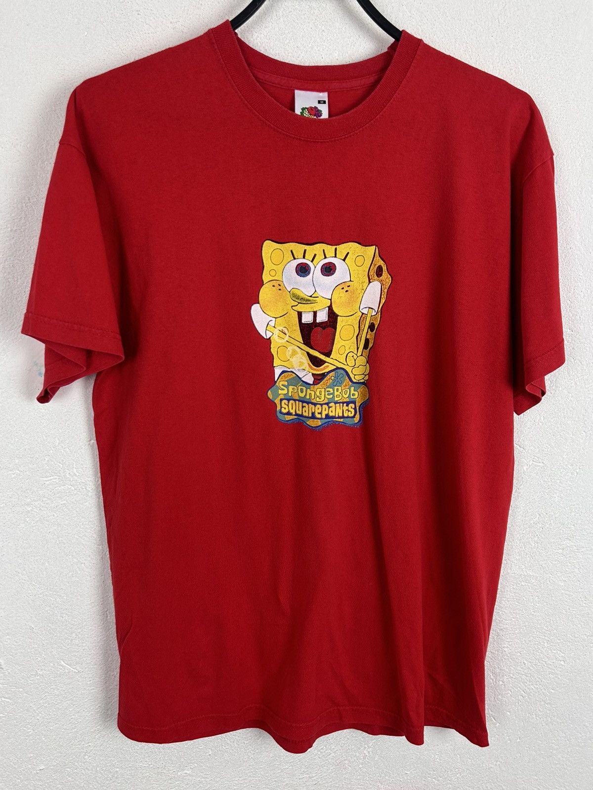 Vintage 00s Vintage Spongebob Squarepants T-Shirt In Red | Grailed