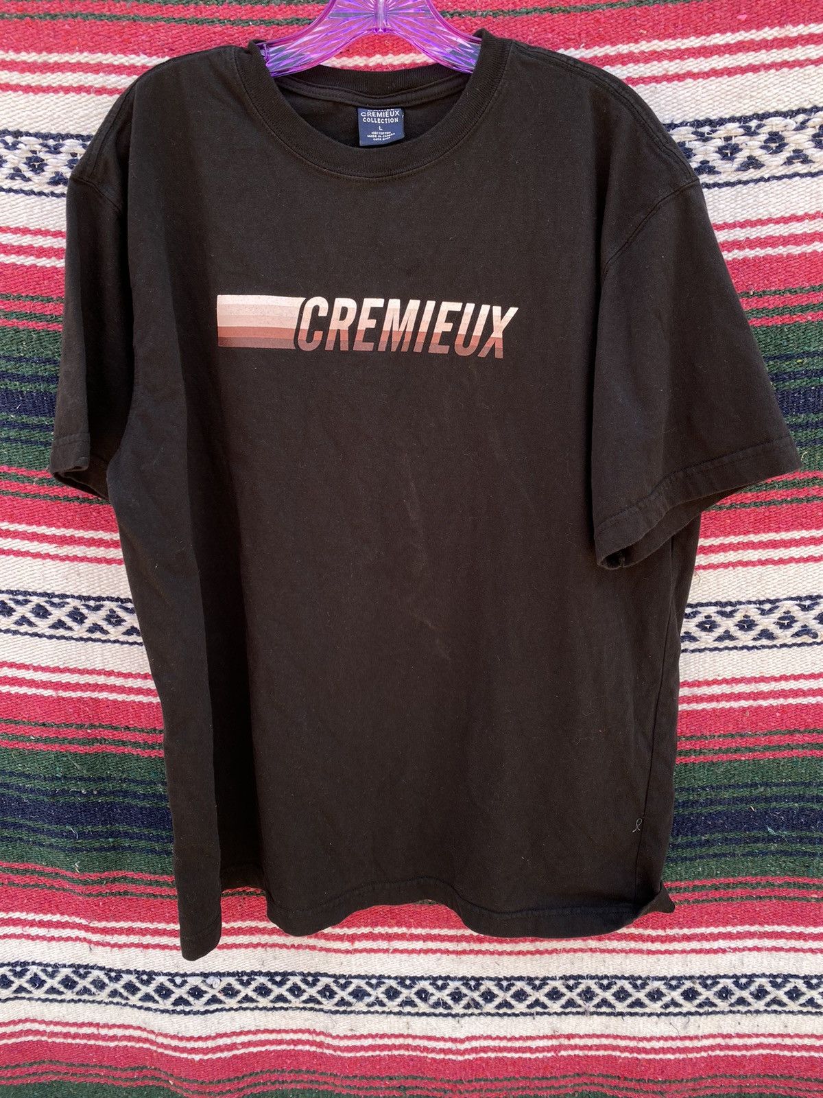 Cremieux Cremieux neutral rainbow spell out tee | Grailed