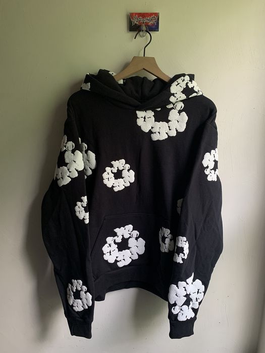 Vintage Denim Tears The Cotton Wreath Hoodie Black | Grailed