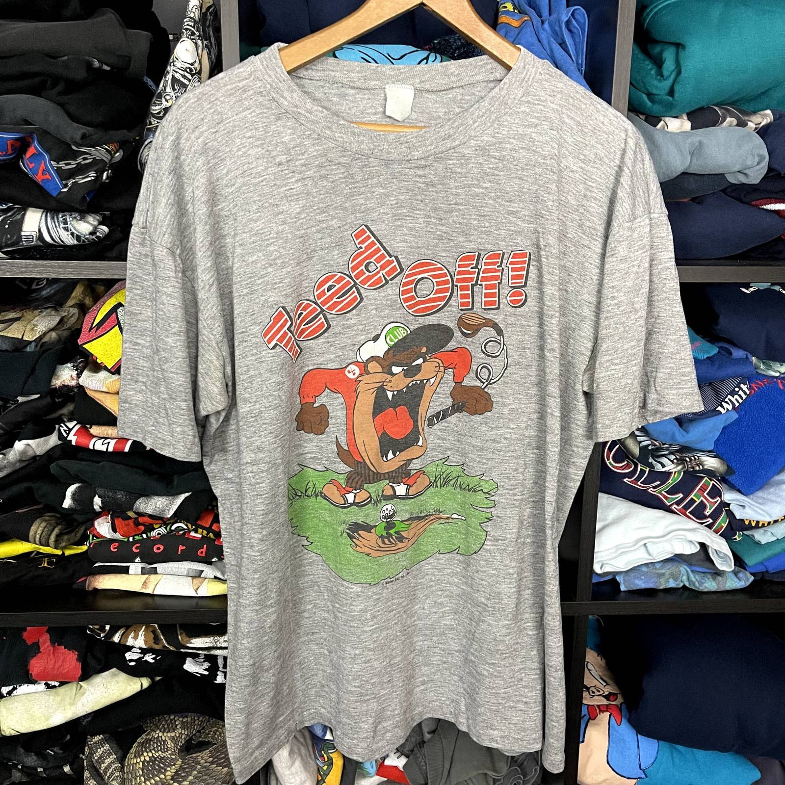 Vintage Vintage Taz Golf Shirt Teed Off 80s Looney Tunes XL | Grailed