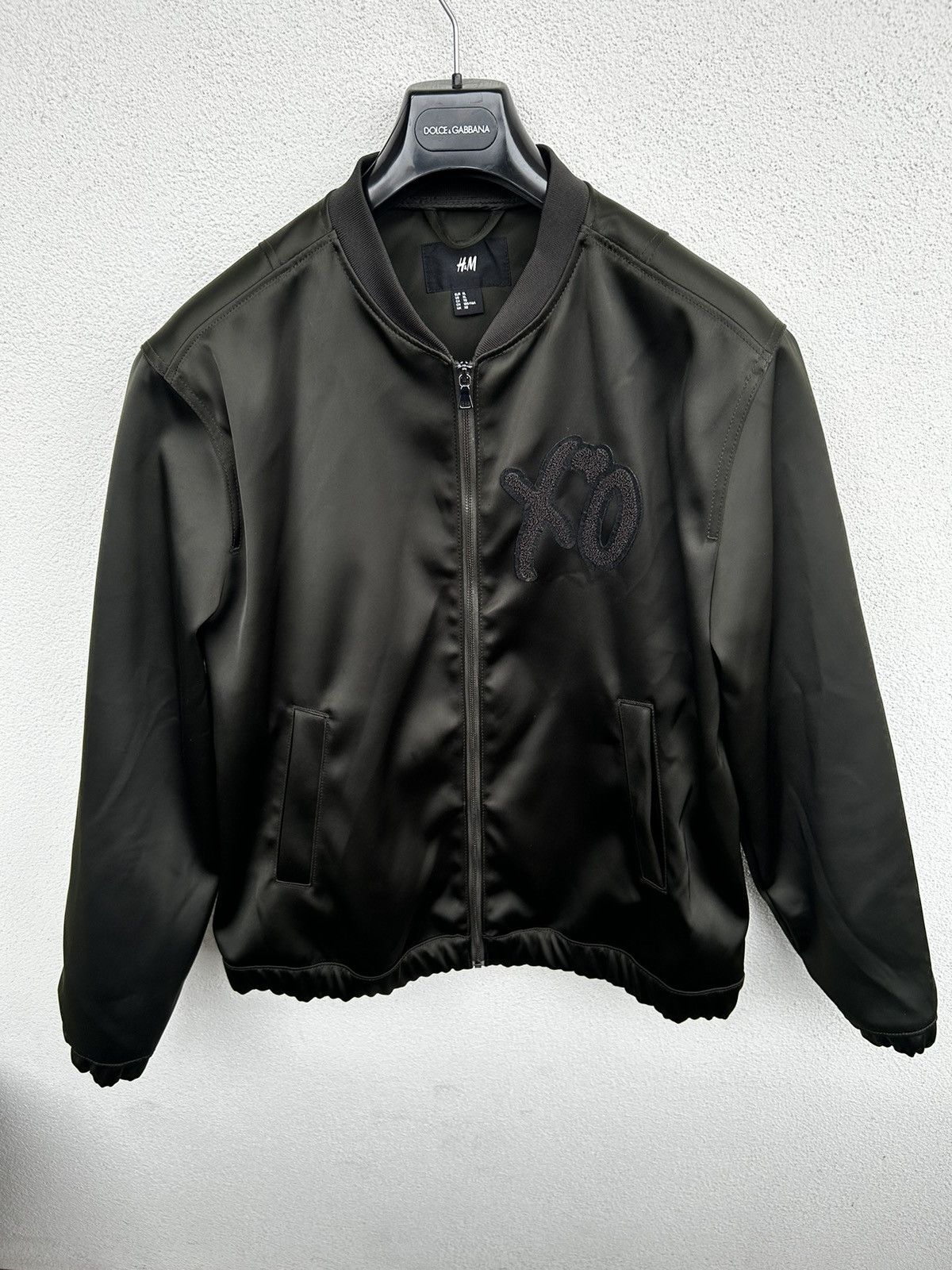 H&M × The Weeknd H&M the weekend green satin bomber jacket | Grailed