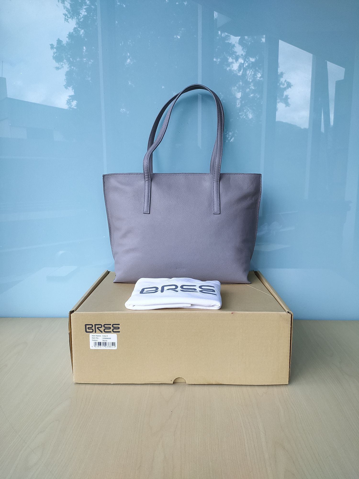 Bree BREE Women's Leather Carry Tote Bag Stone | Grailed