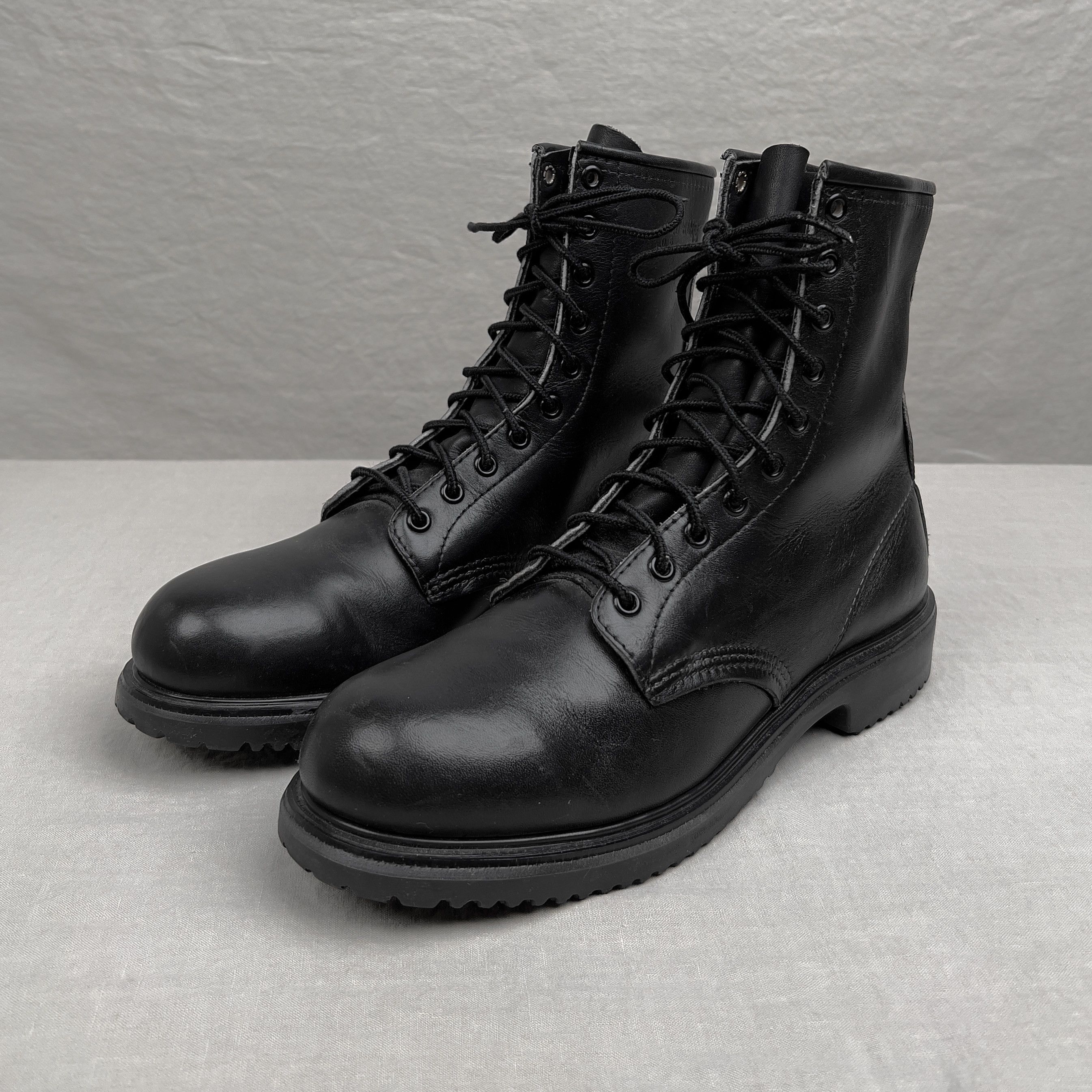 Made In Usa × Red Wing × Vintage Vintage Red Wing Black Leather Combat ...