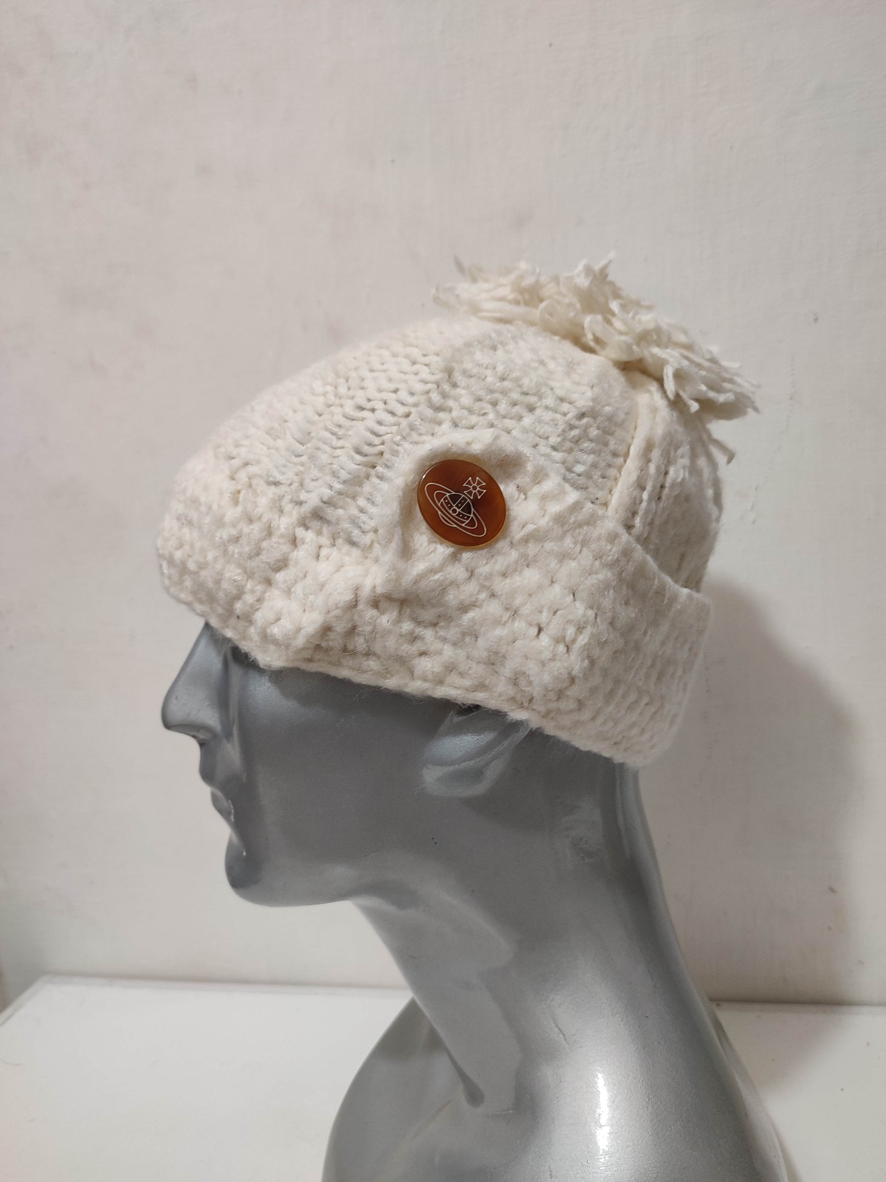 Vivienne Westwood 🔥Vivienne Westwood Knitted Wool Hats Orb logo button ...