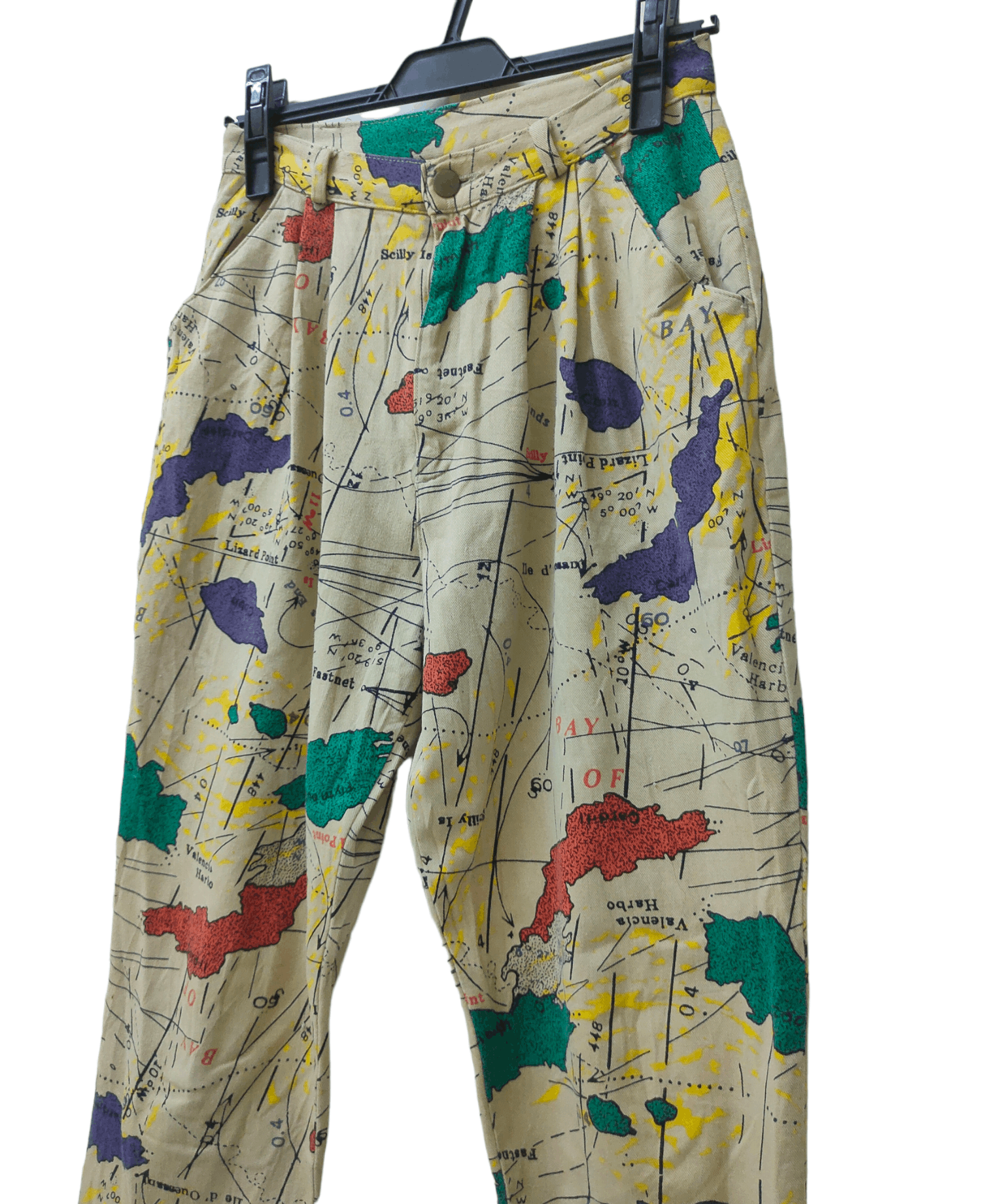 Designer 🔥RARE🔥San E Origin Vintage Japanese Brand Maps Out Pants | Grailed