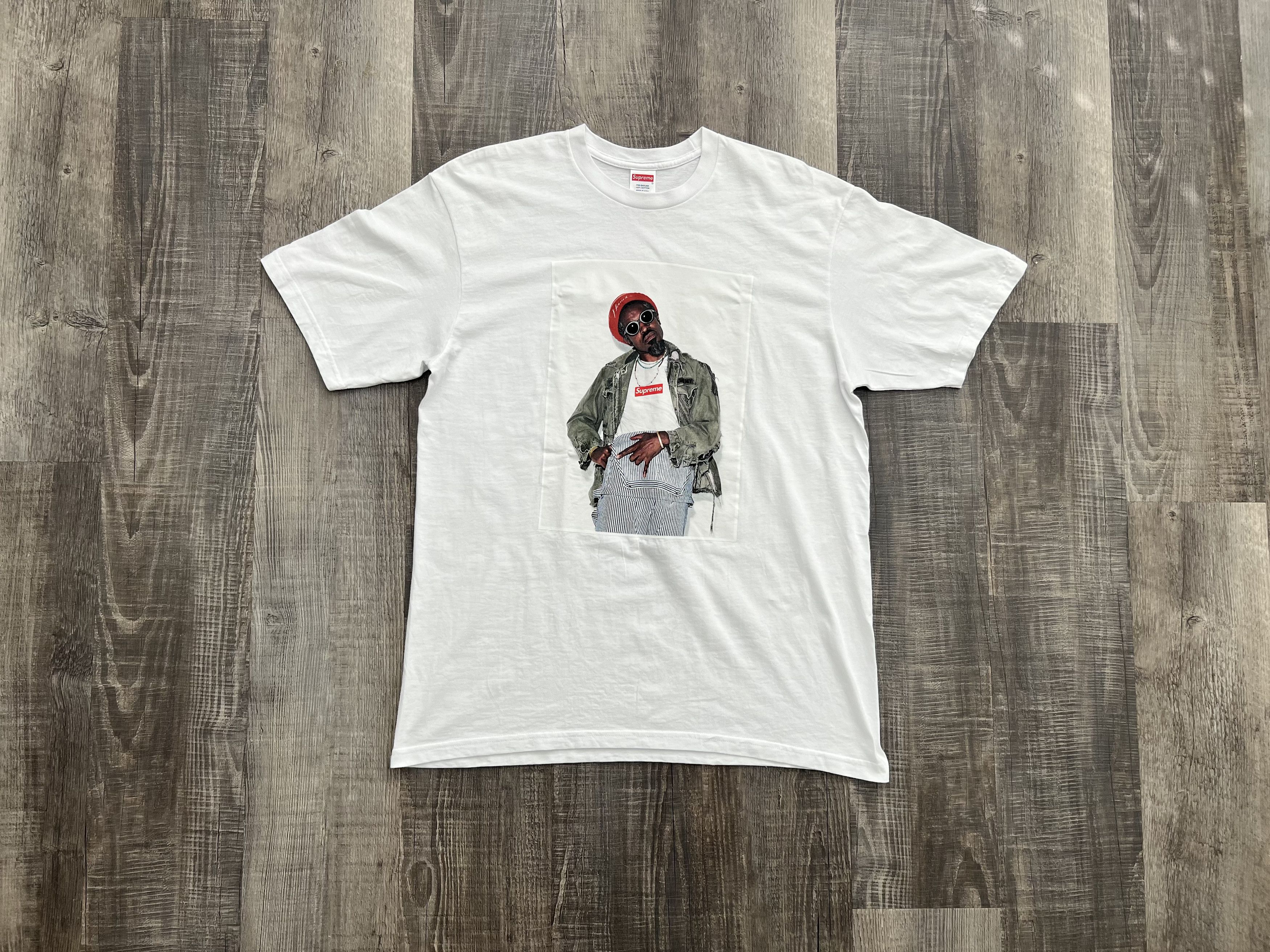 Supreme × Vintage SUPREME • FW22 "Andre 3000" White Tee (L) | Grailed