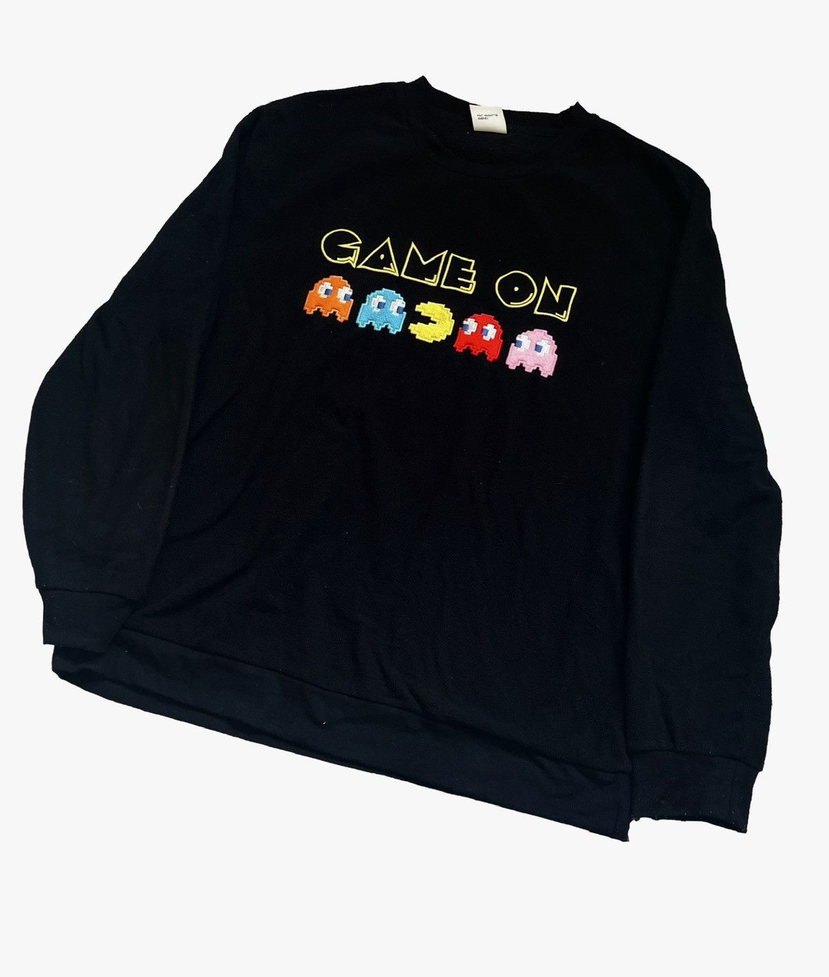 Streetwear × Vintage Pac-man vintage sherpa teddy sweatshirt | Grailed