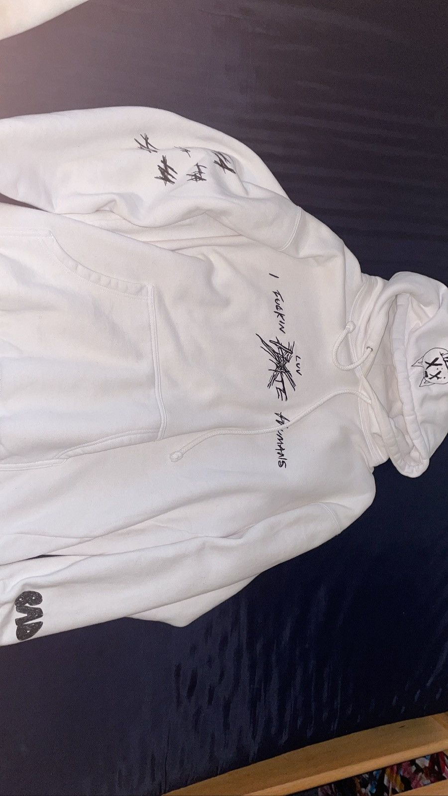 Members Only xxxtentaction BAD “I fxxxxxx love Humans” | Grailed