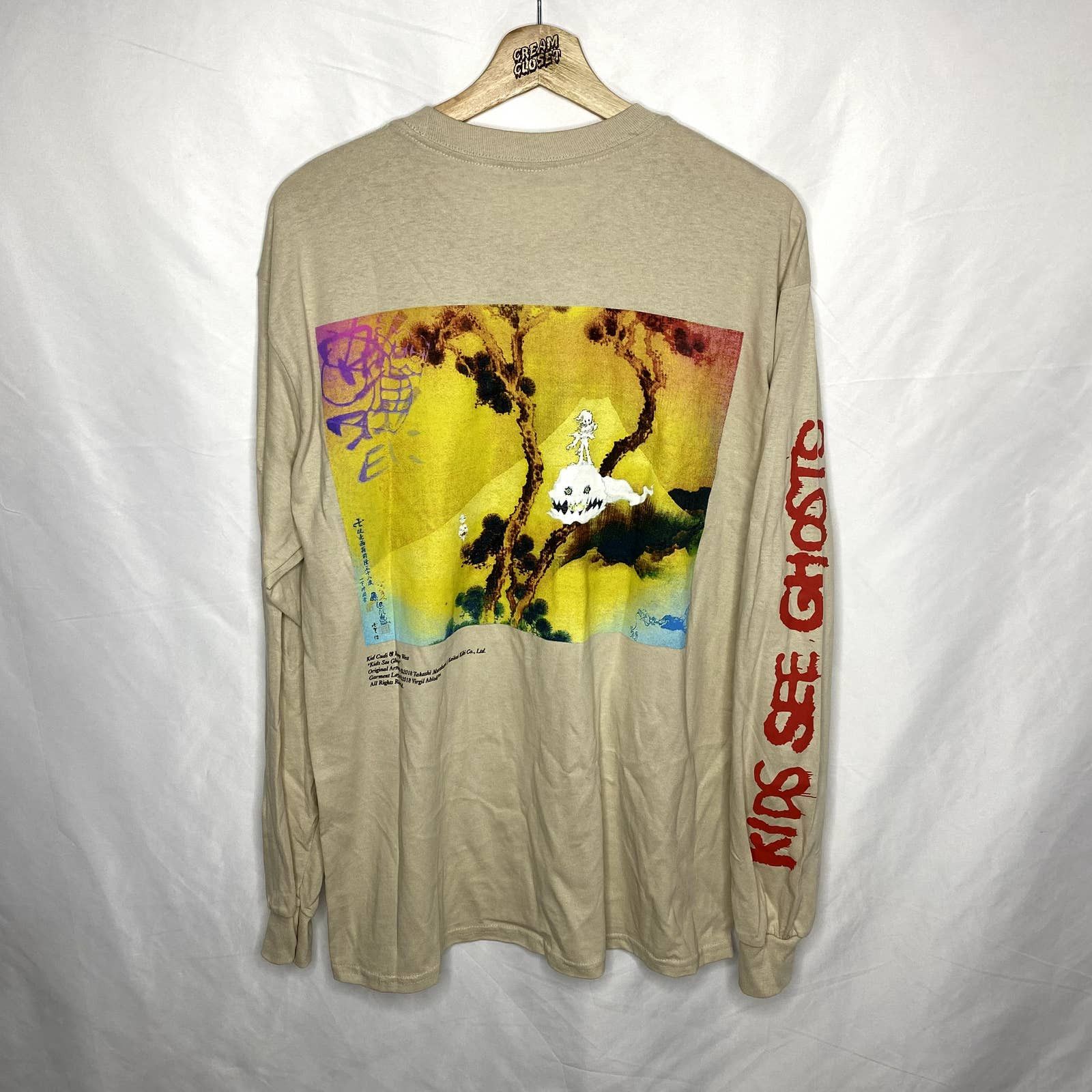Kanye West × Kid Cudi Virgil Murakami Kids See Ghosts Tour Merch ...