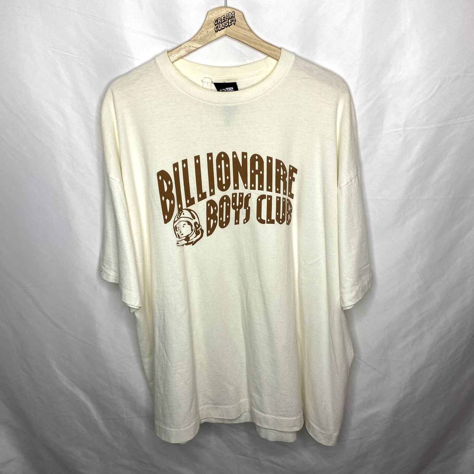 Vintage BBC Pharrell Brown Arc Logo Flag Tag Tee | Grailed