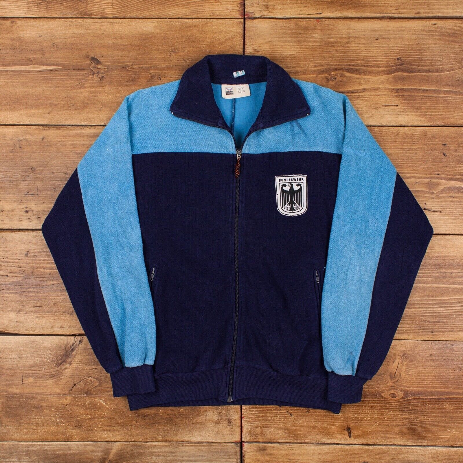 Vintage Vintage Bundeswehr Track Top L 80s Military German Army Blue ...