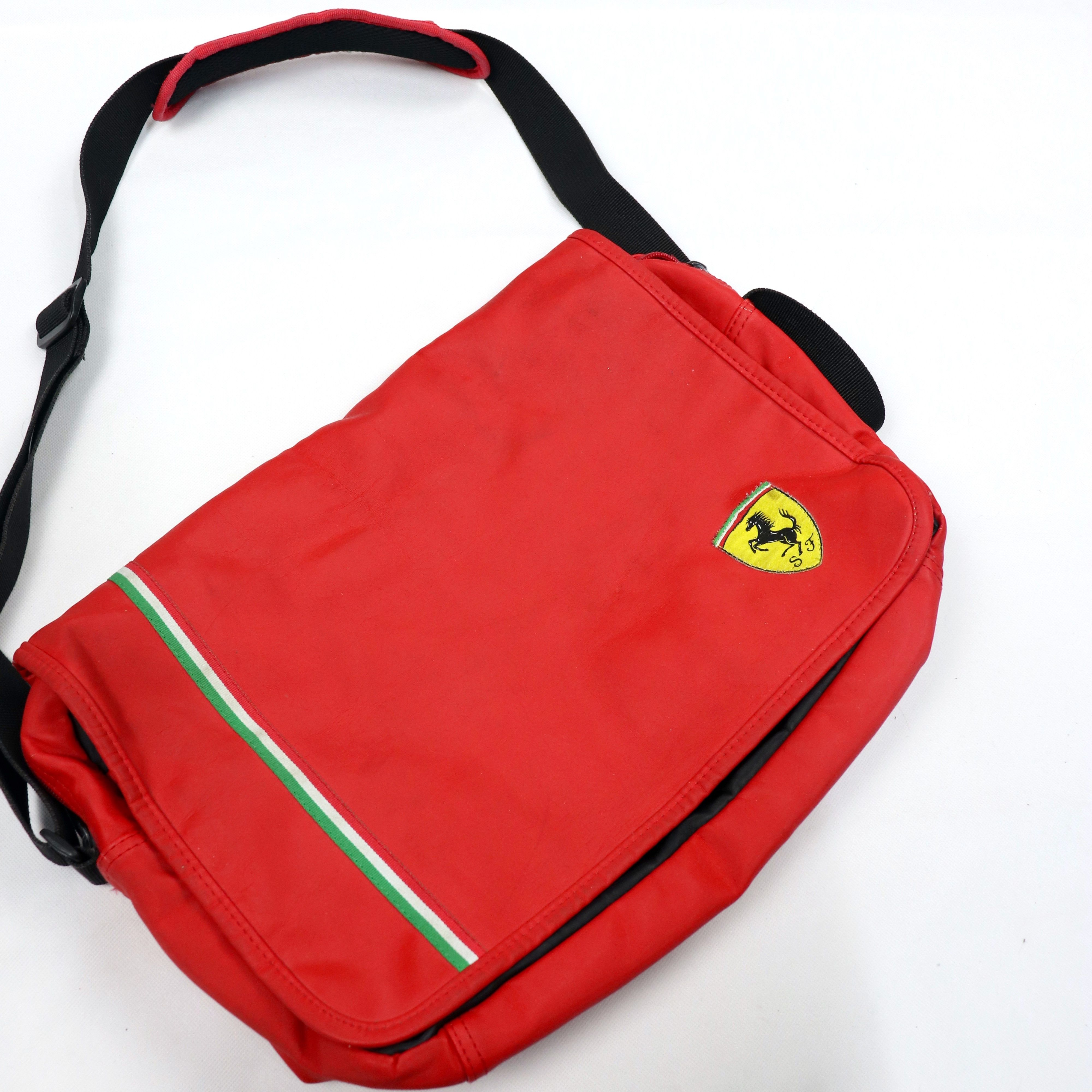 Ferrari × Rare × Vintage Ferrari laptop messenger bag | Grailed