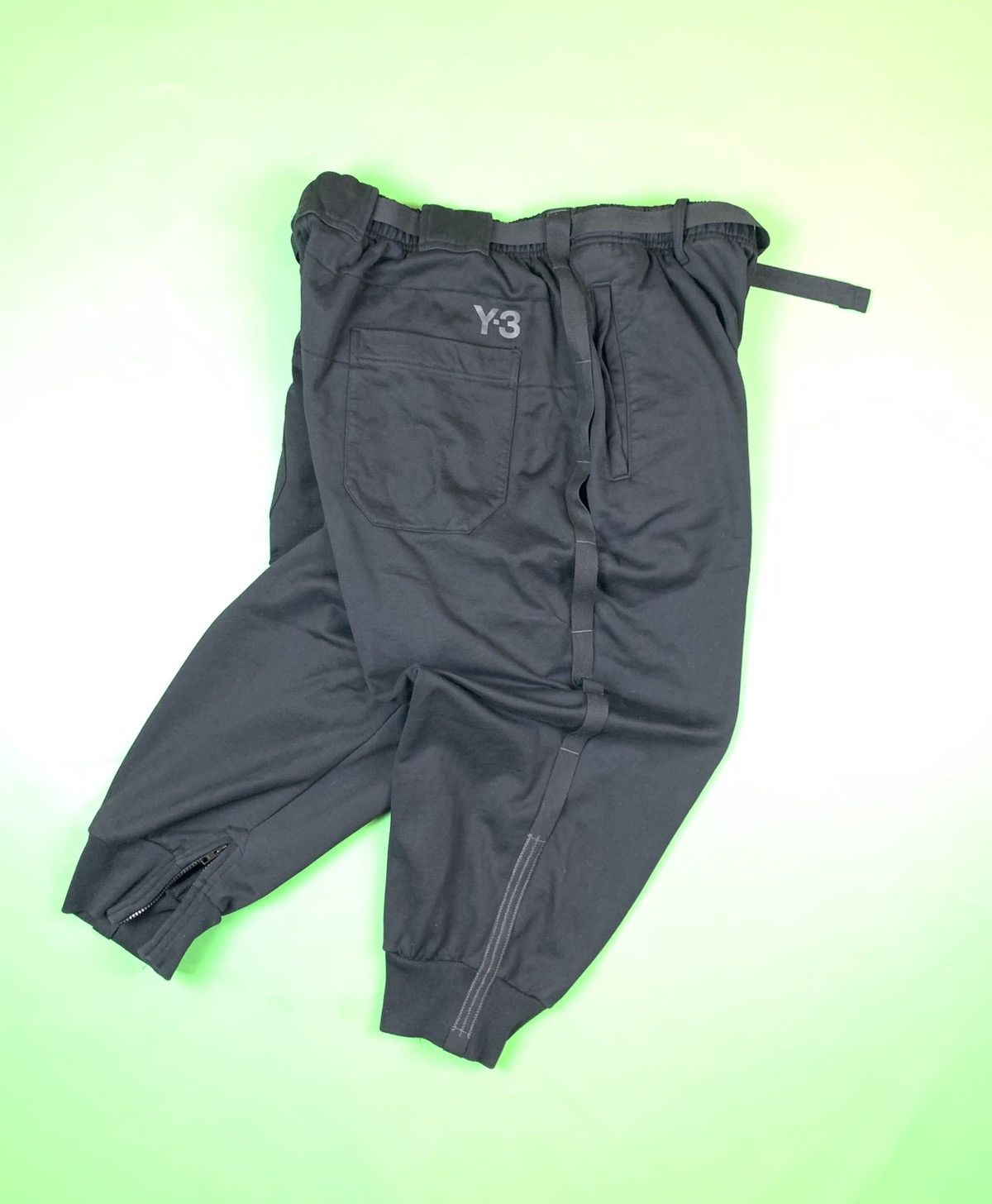 Y-3 Yohji Yamamoto Y-3 Black Cotton Oversize Pants | Grailed