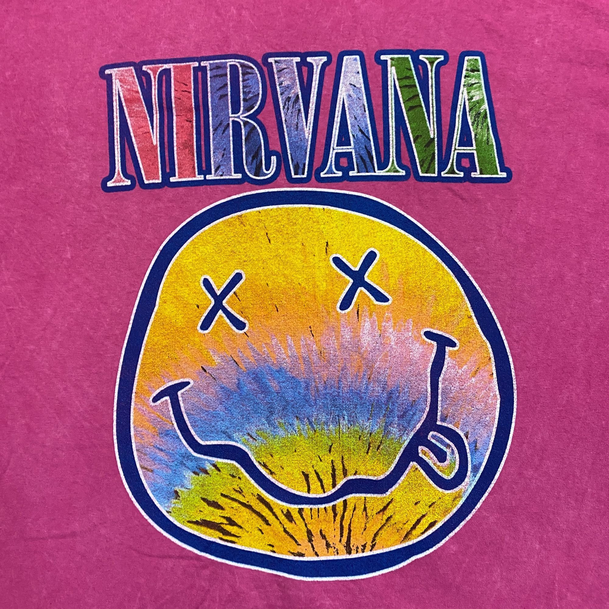 Nirvana Nirvana Nevermind Smiley Color-burst Grunge Tee XL | Grailed