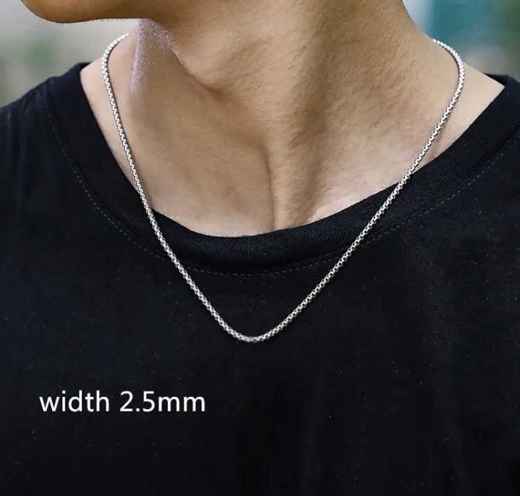 Cuban Link Chain 2.5 MM Box Chain Necklace | Grailed