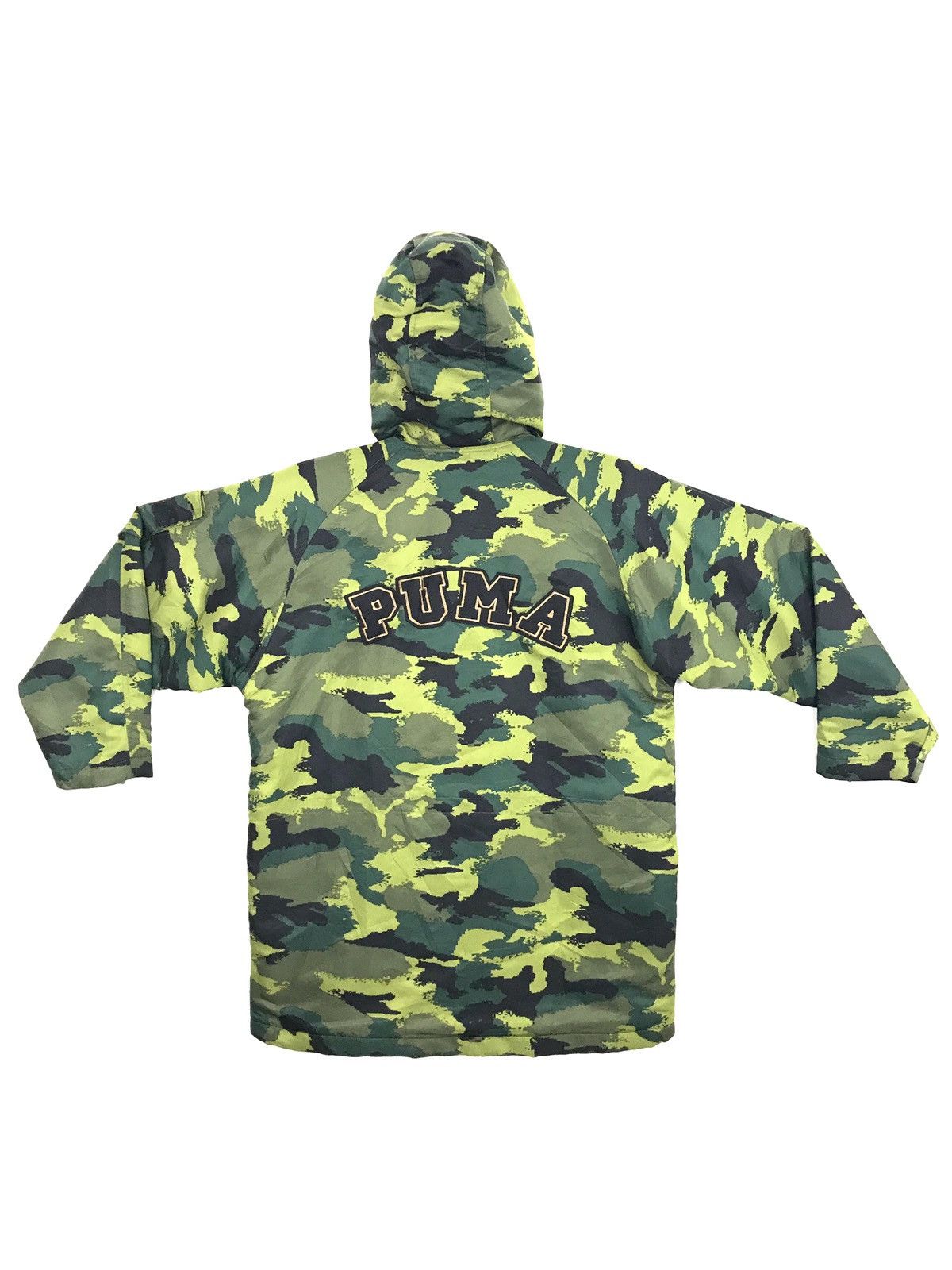 Hype × Puma Rare Puma Camouflage Parka Bomber Hoodie Jacket | Grailed