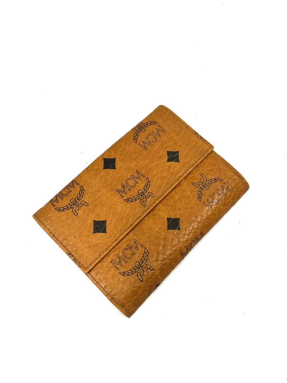MCM OG MCM 🇩🇪 Cognac Visetos Medium-Long Bifold Wallet | Grailed