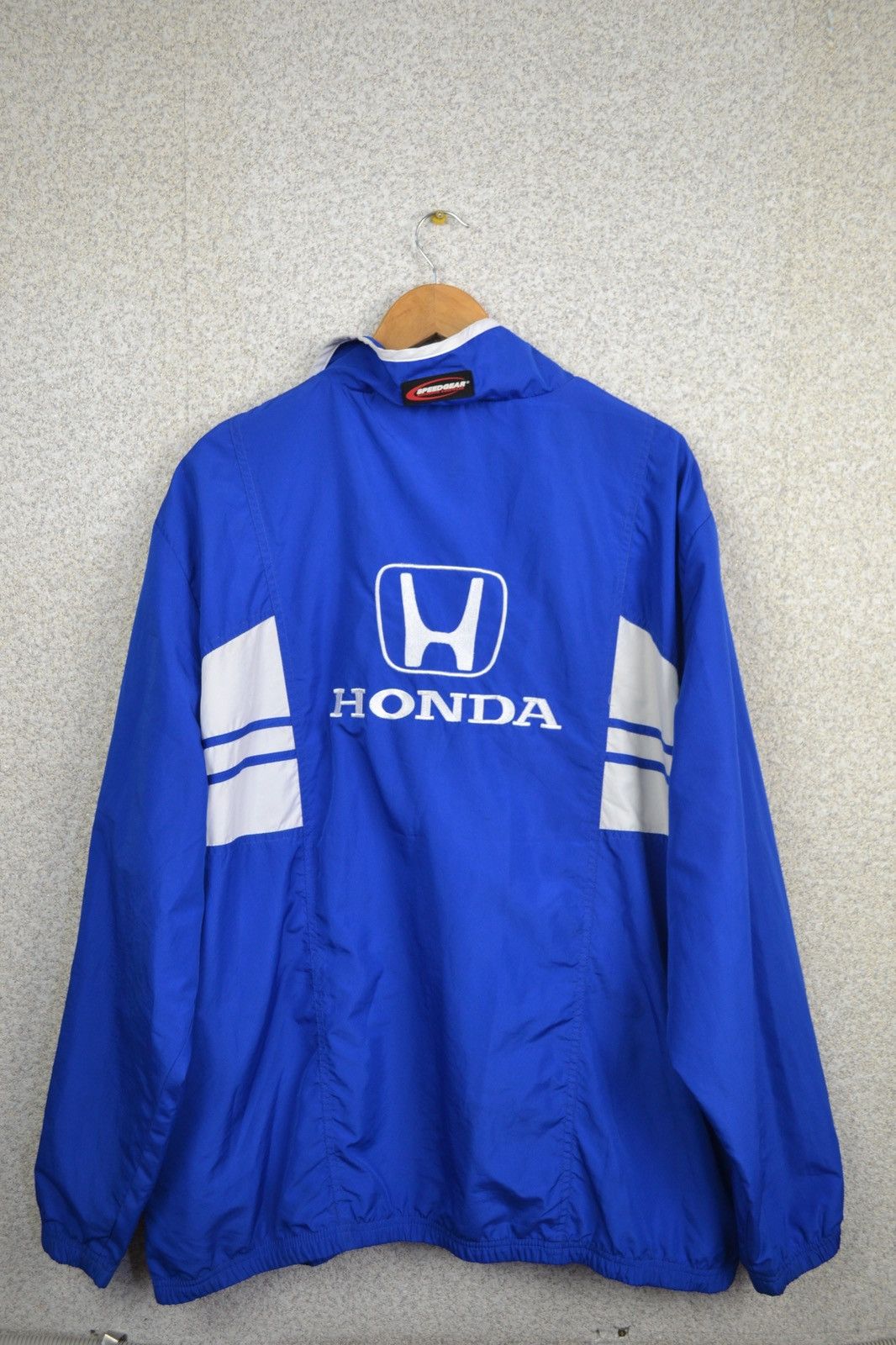 Honda × Racing × Vintage Vintage Honda racing blue jacket big logo XL ...