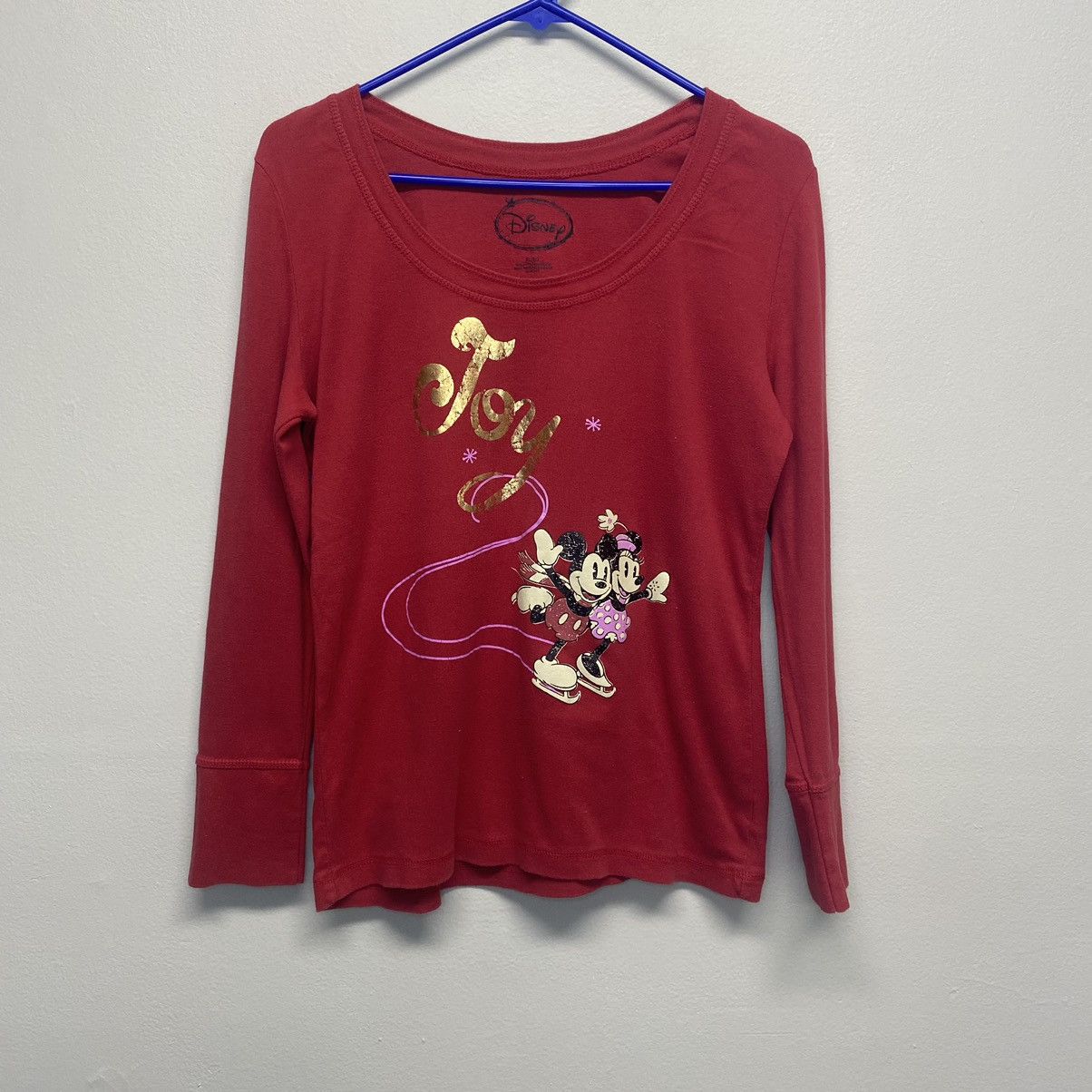 Disney Disney Mickey and Minnie Joy ice skating Long sleeve shirt | Grailed