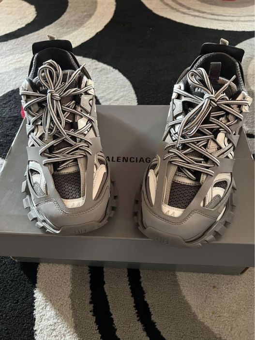 Balenciaga grey balenciaga track runners | Grailed