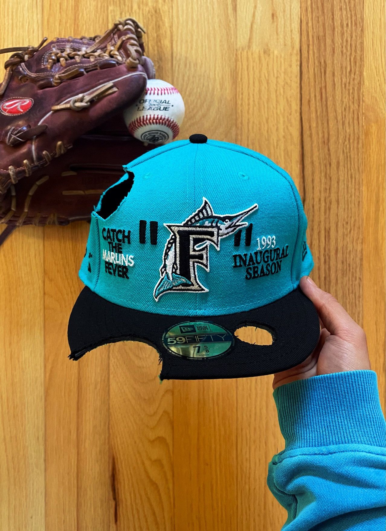 MLB × New Era × Off-White 2022 Off White x New Era Miami Marlins MLB ...