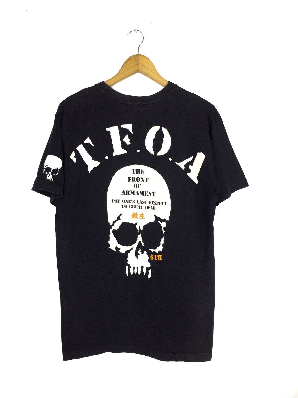 Japanese Brand × Skulls × Vintage TFOA SKULLS CROWS SPIRITSED CROPPED ...