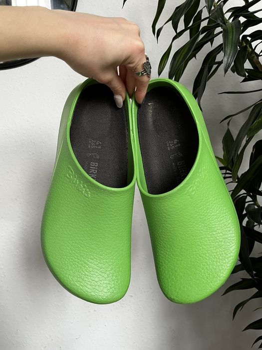 Birkenstock Lime green Birkenstock super birki clogs | Grailed