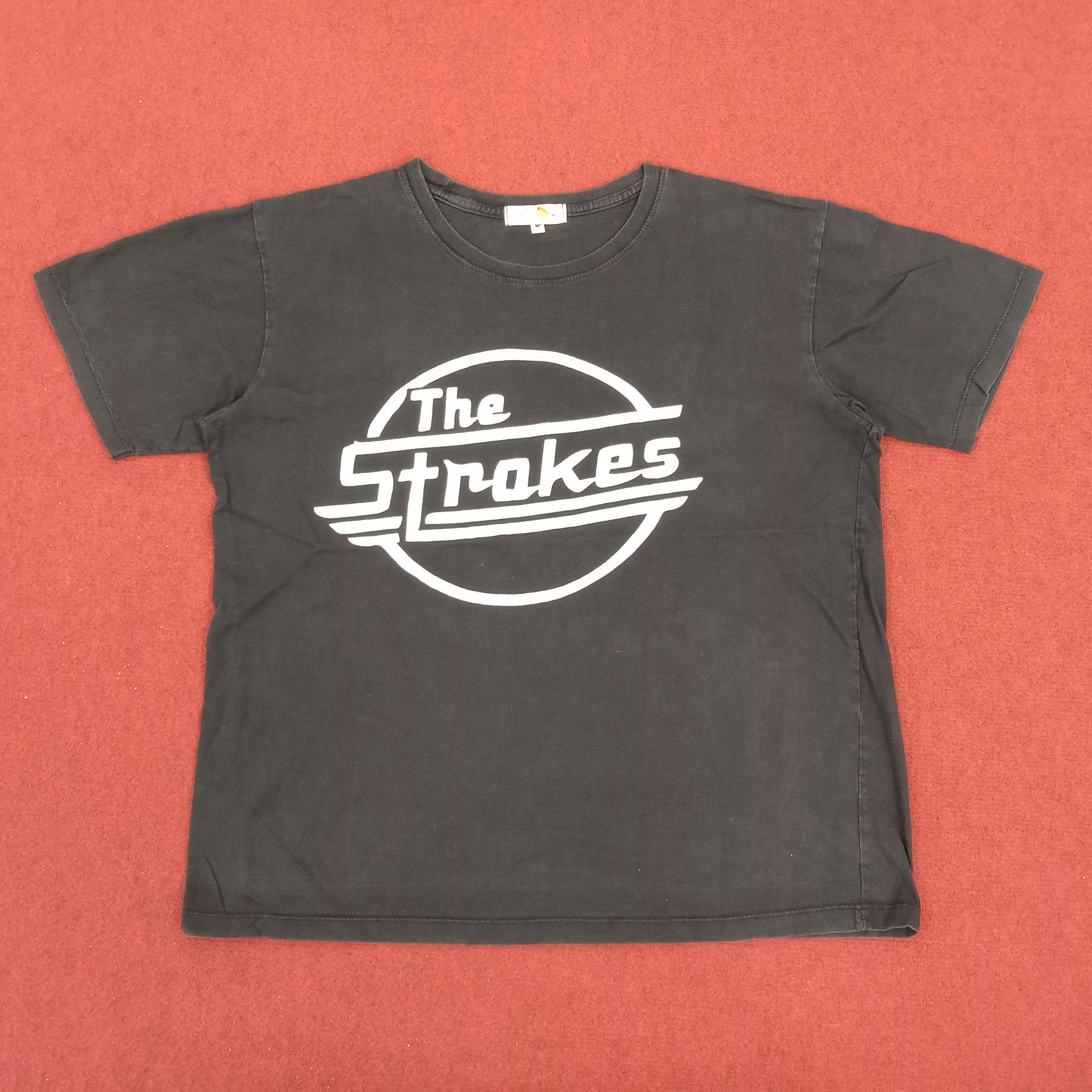 Vintage The Strokes Rock Band Center Big Logo Design Tshirt | Grailed