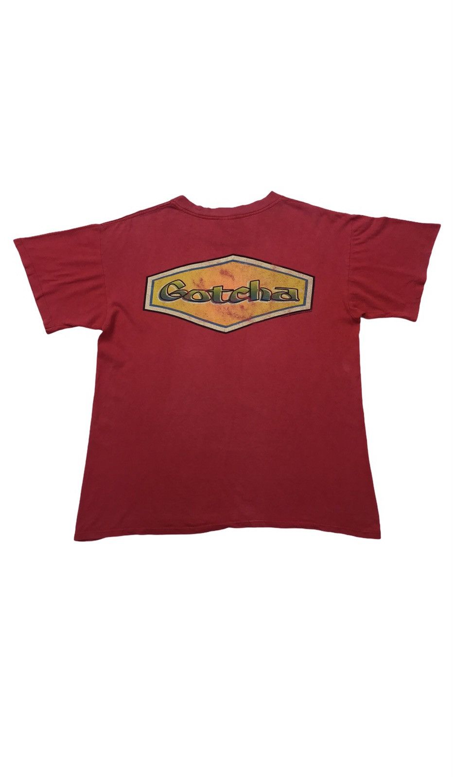 Gotcha × Vintage Vintage 90s OG GOTCHA surfwear surfer skater t-shirt ...