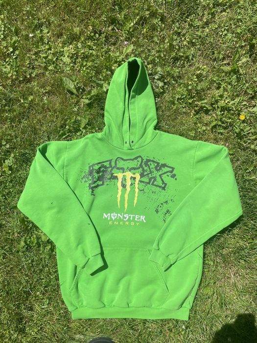 Vintage Monster Energy x Fox racing hoodie vintage boxy retro 90s 00 ...