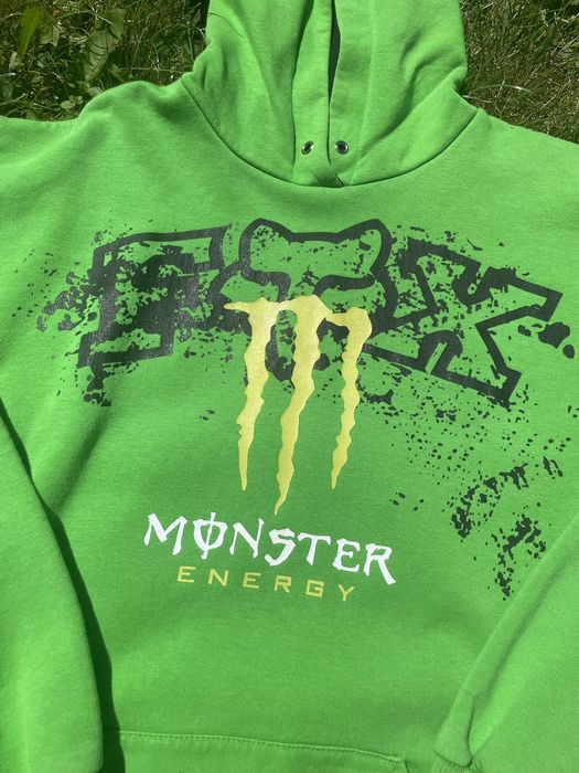 Vintage Monster Energy x Fox racing hoodie vintage boxy retro 90s 00 ...