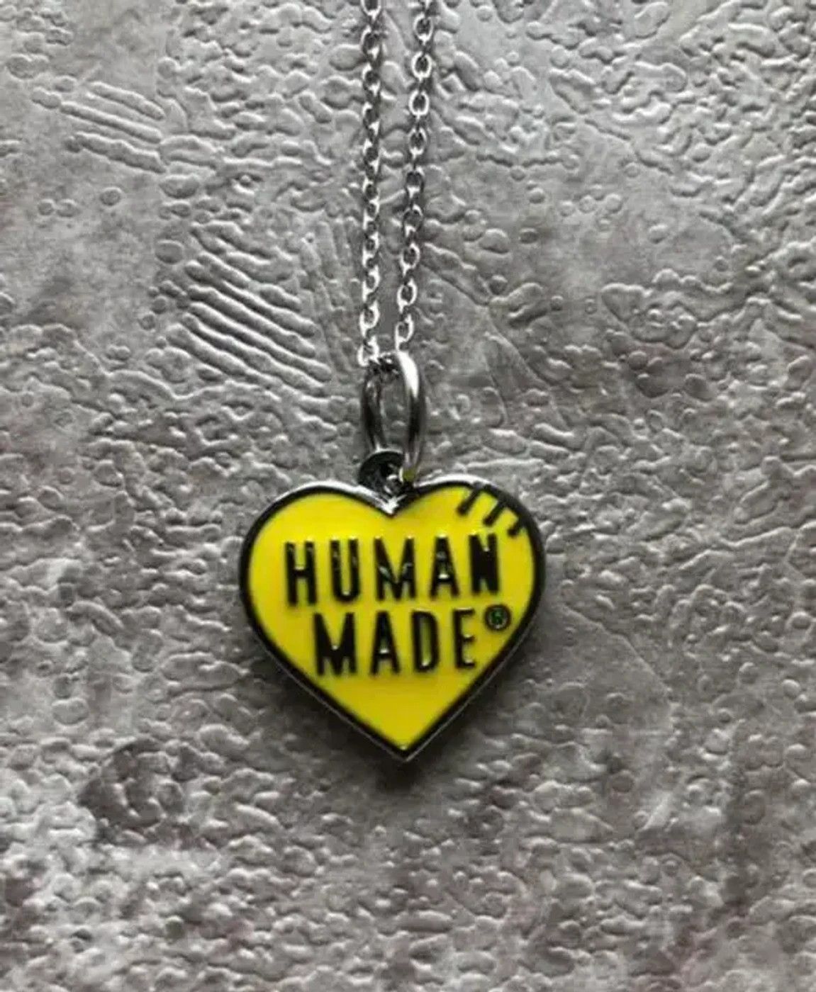 Human Made HUMAN MADE Heart Pendant Chain Necklace YellowSilver Remake ...