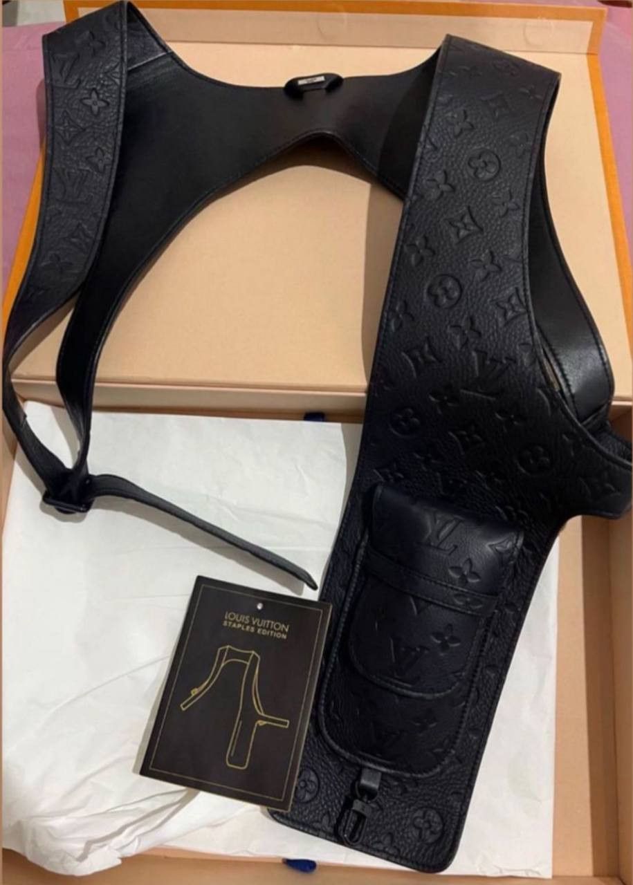 Louis Vuitton LOUIS VUITTON VEST JACKET VARSITY MONOGRAM LV LOGO 1A5VUK ...