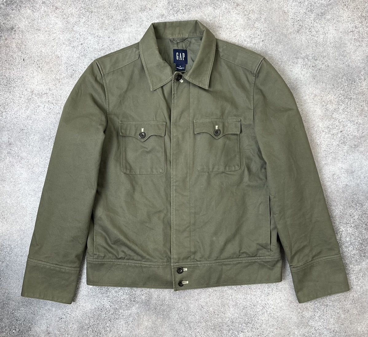 Gap × Streetwear × Vintage GAP vintage khaki trucker jacket | Grailed