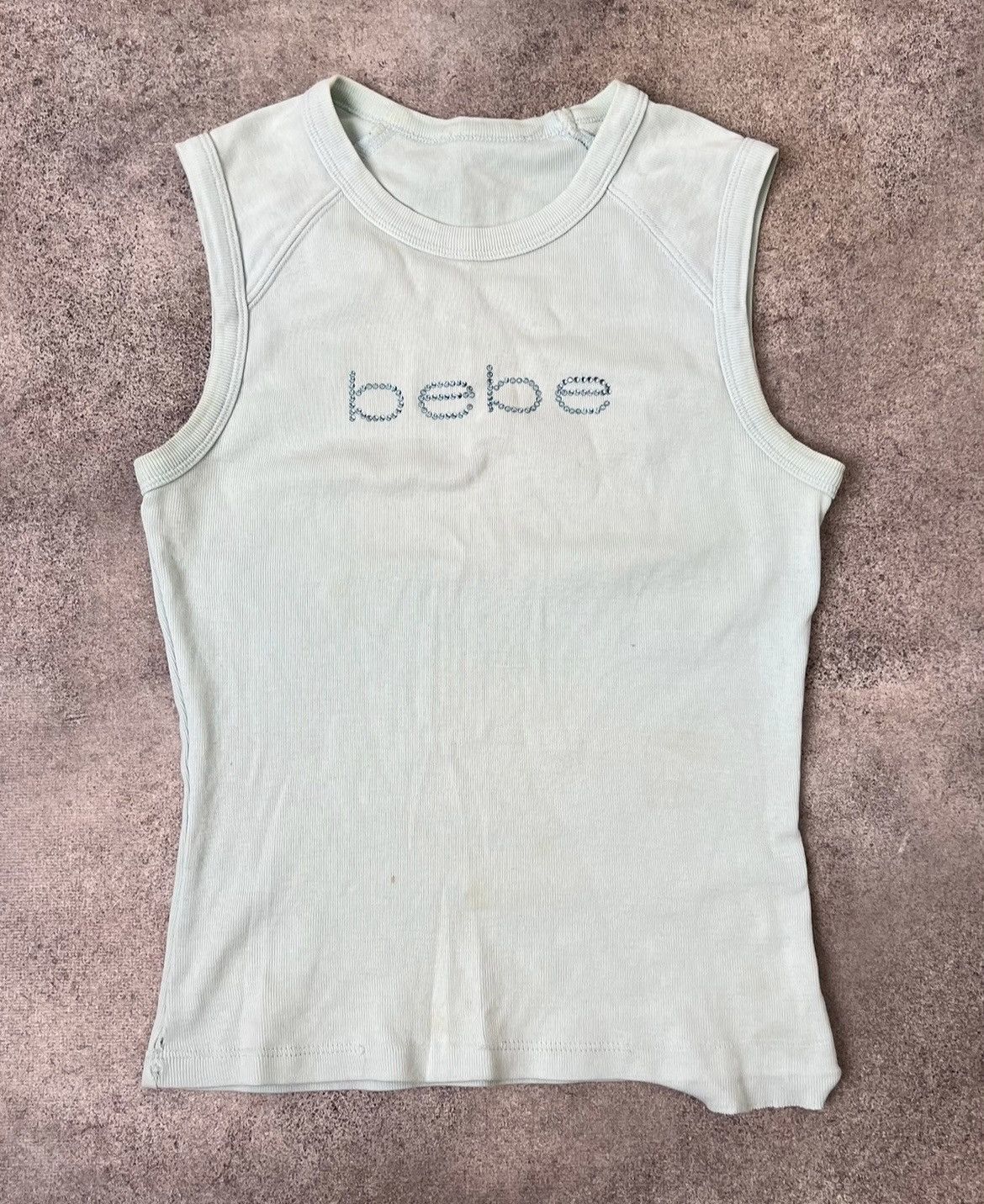 Bebe × Made In Usa × Vintage BEBE vintage trashed tank | Grailed