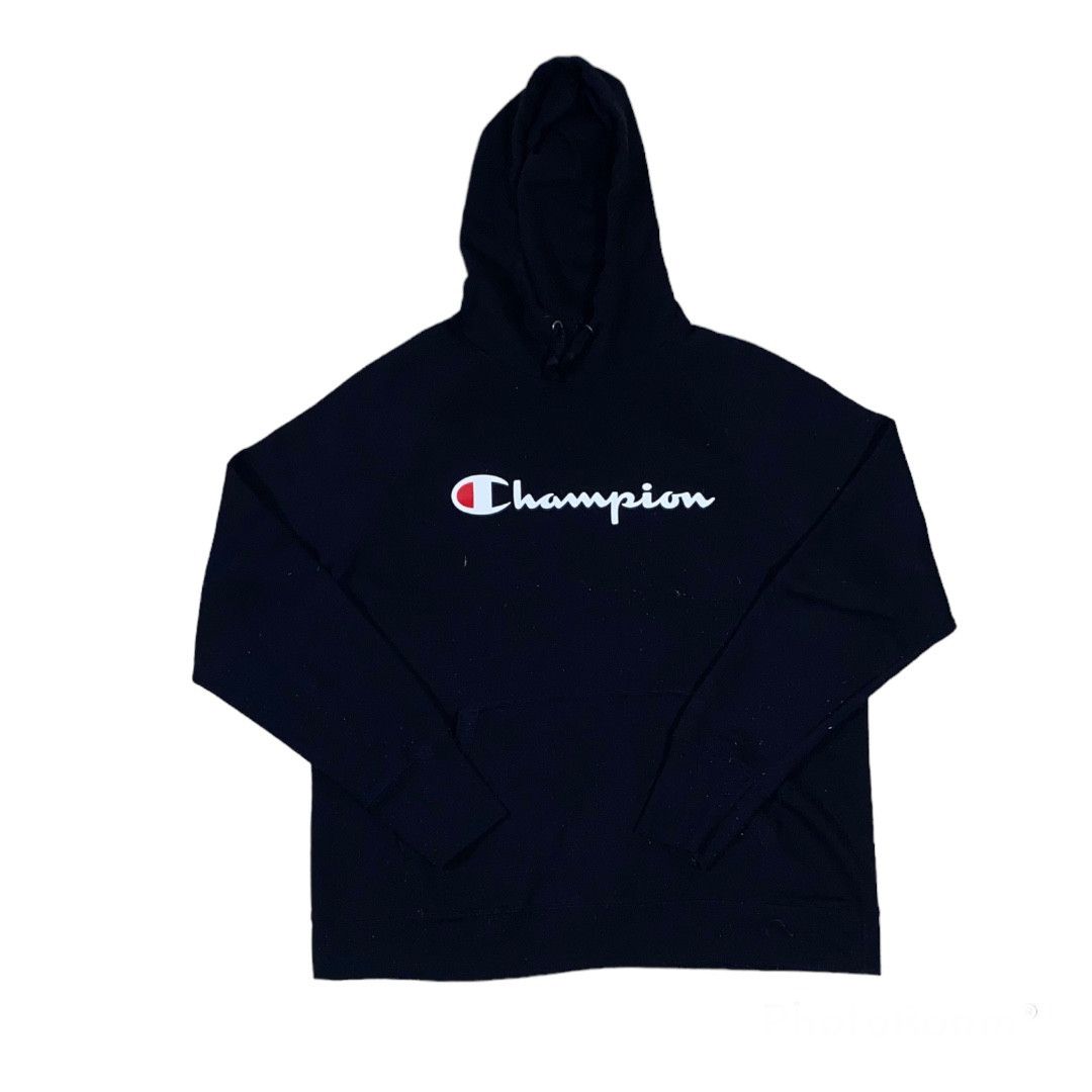 Champion Champion Script Logo Hoodie | Grailed