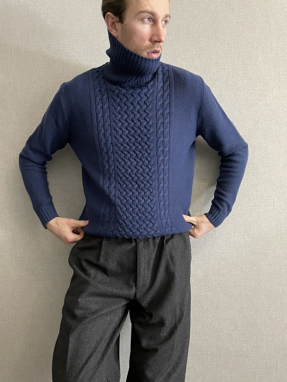 Suitsupply SUITSUPPLY turtleneck sweater wool and cashmere size XXL ...