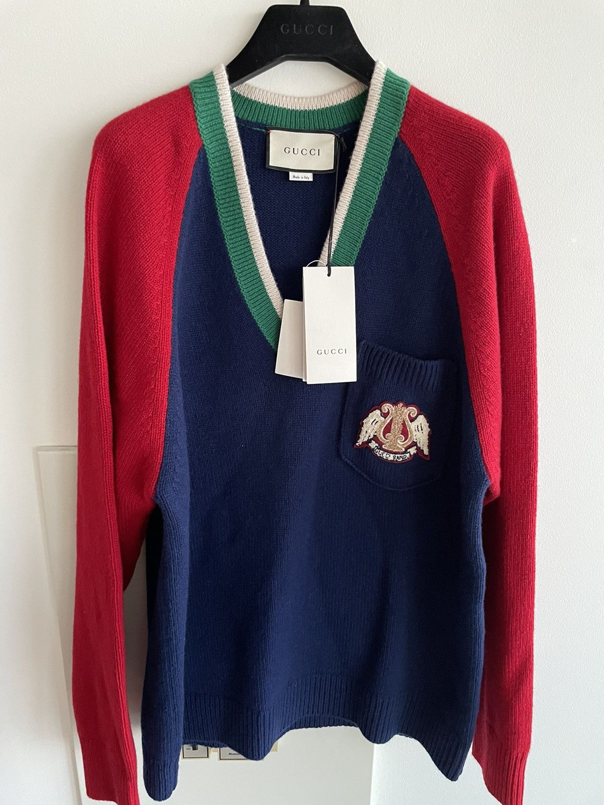 Gucci Rare $2K Value Maglia Brand New Super Runway V Neck Sweater | Grailed