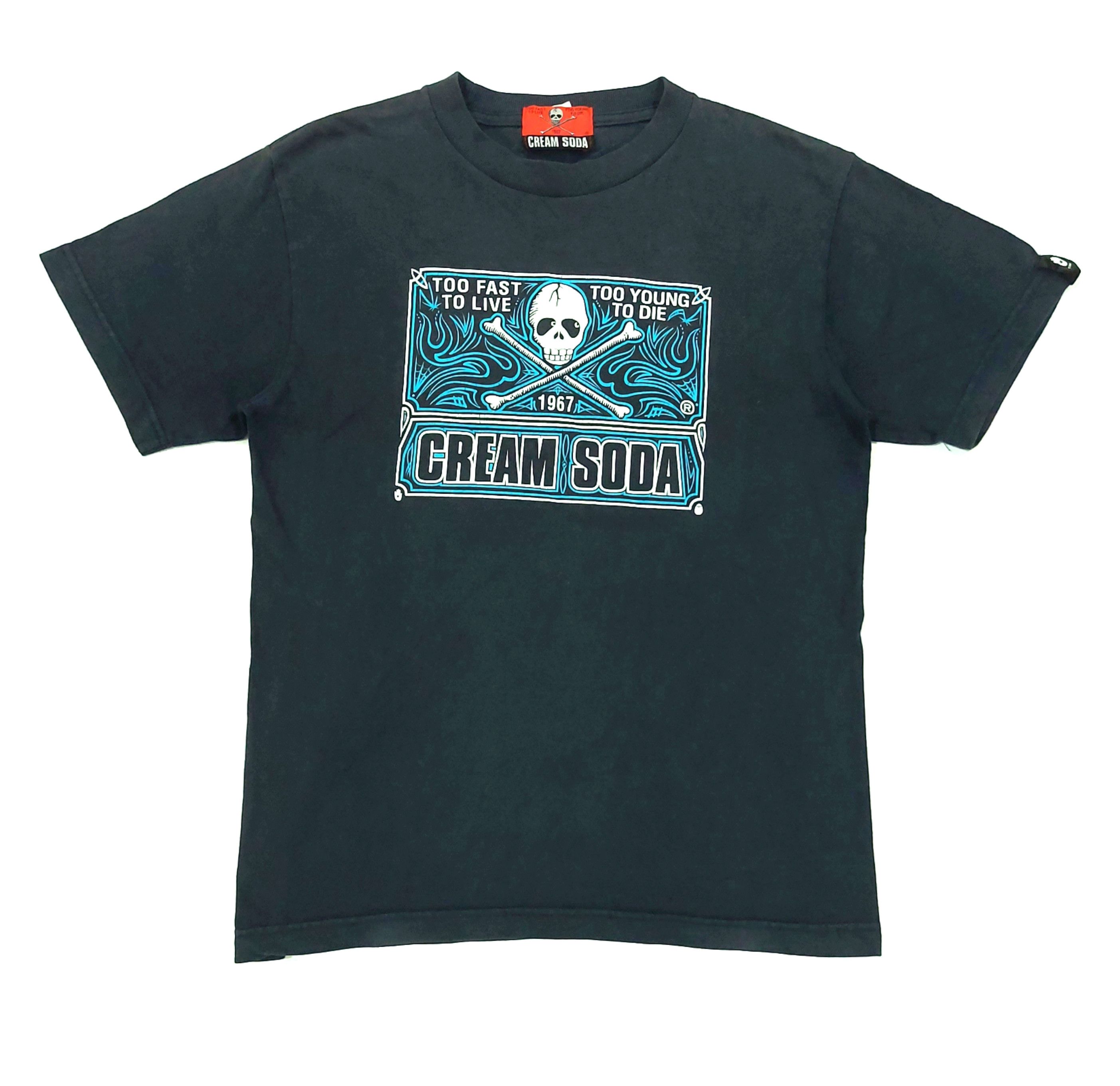 Japanese Brand × Skulls × Streetwear RARE! CREAM SODA "TOO FAST TOO ...