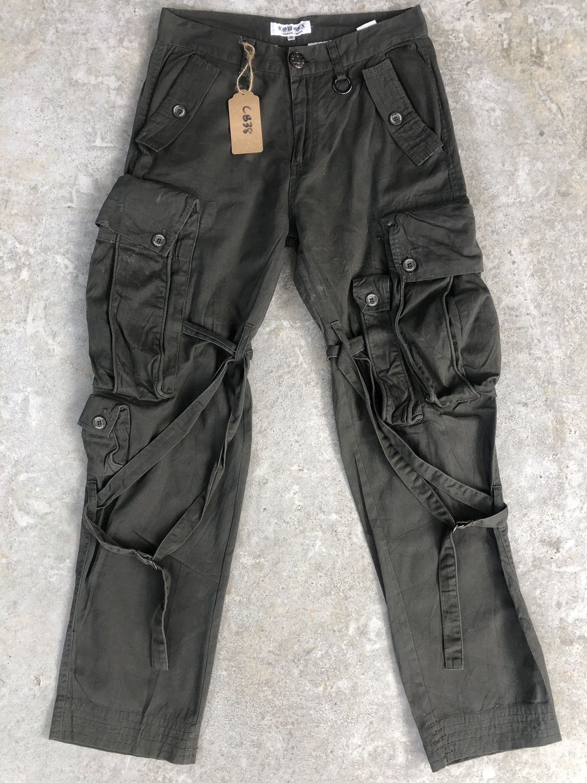 Japanese Brand × Seditionaries × Streetwear Low box Parachute Cargo Pants Tactical Multipocket ...