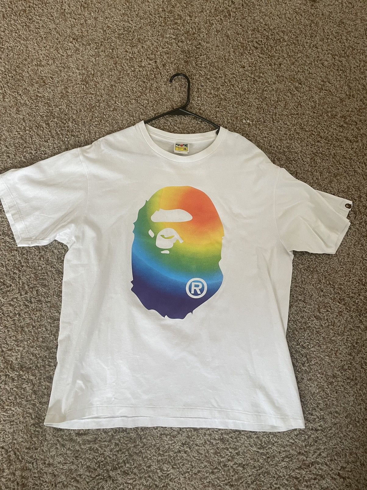 Bape Bathing Ape Bape Rainbow Big Ape Head XXL | Grailed