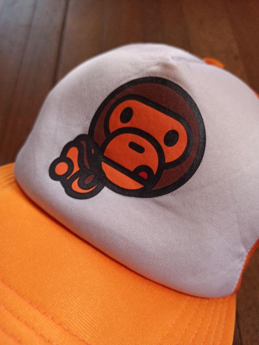 Bape Baby Milo Eating Hotdog Mesh Cap | Grailed