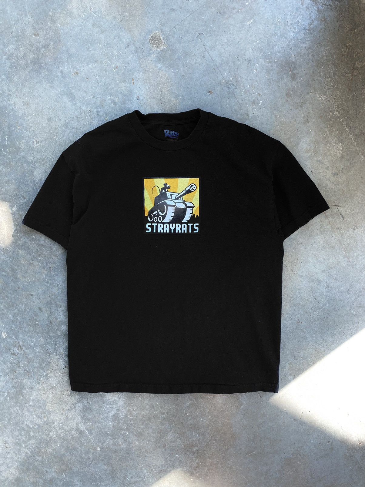 Stray Rats Stray Rats Newgrounds Tank Logo Tee Black XL 🧊 ️🥣 Sewer ...