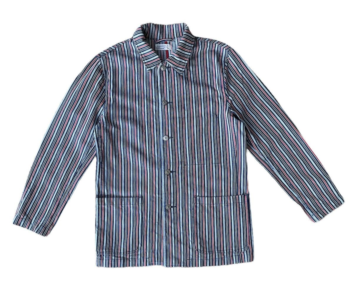 Vintage Age Core Hickory Stripe Military USA Type Chore Jacket | Grailed