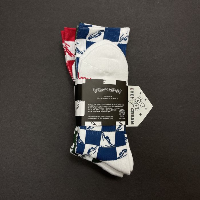 Chrome Hearts DS Chrome Hearts x Matty boy 99 eyes CH Crew Socks ...