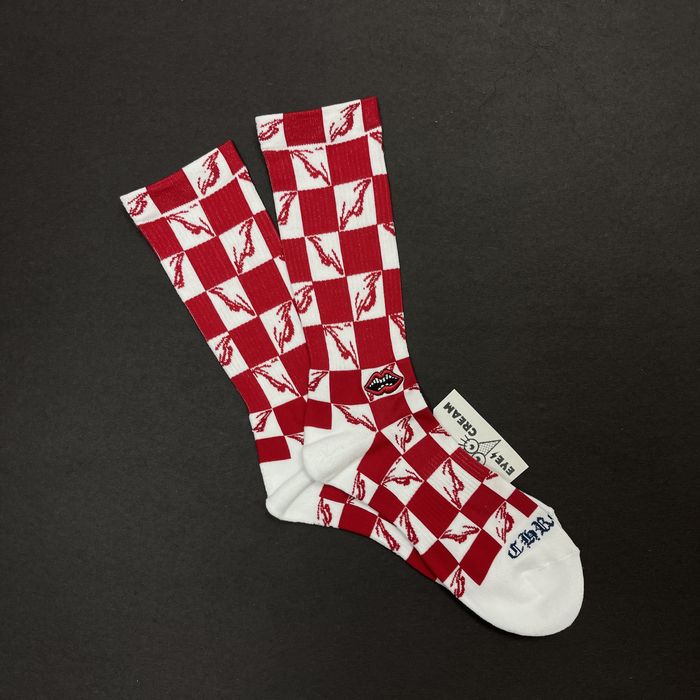 Chrome Hearts DS Chrome Hearts x Matty boy 99 eyes CH Crew Socks ...