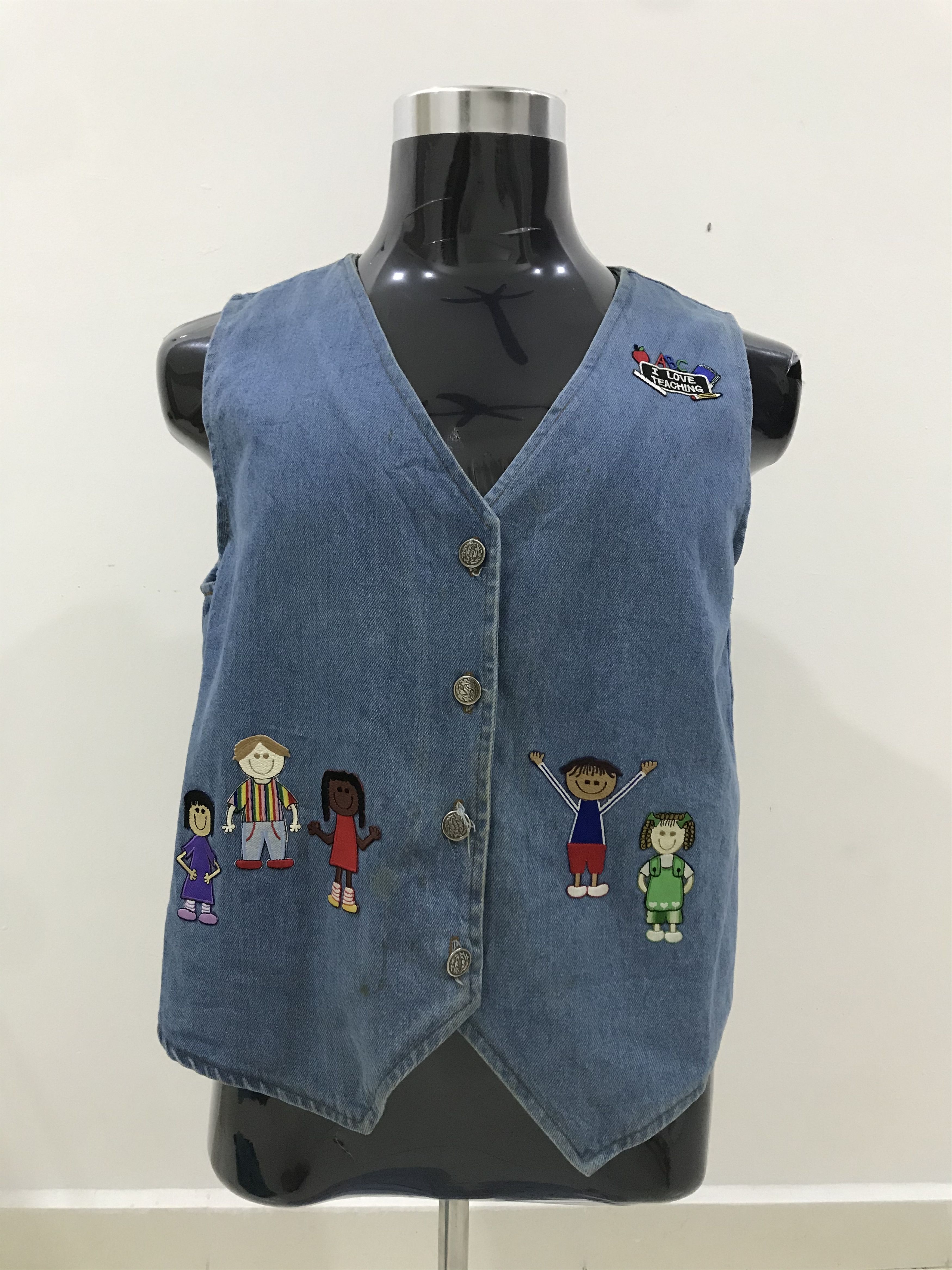 Denim Jacket × Streetwear × Tracey Vest USA AC Clothing Denim ButtonUp ...