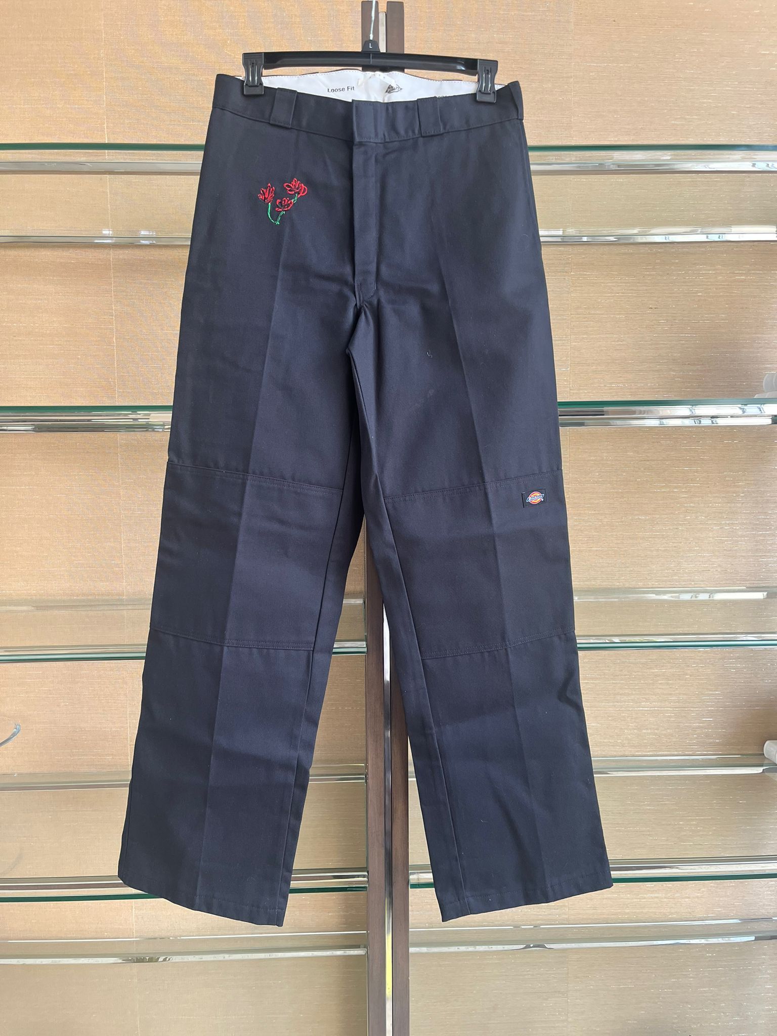 Alyx × Dickies Loose Fit Embroidered Rose Pants in Black | Grailed
